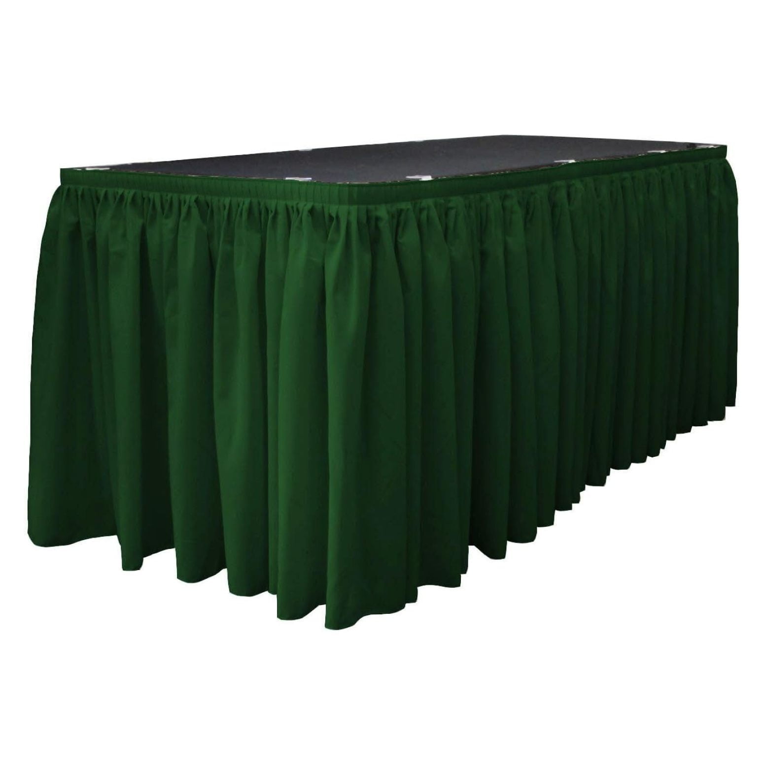 Polyester Poplin Table Skirt for Rectangle Tables, Pleat Fabric for ...