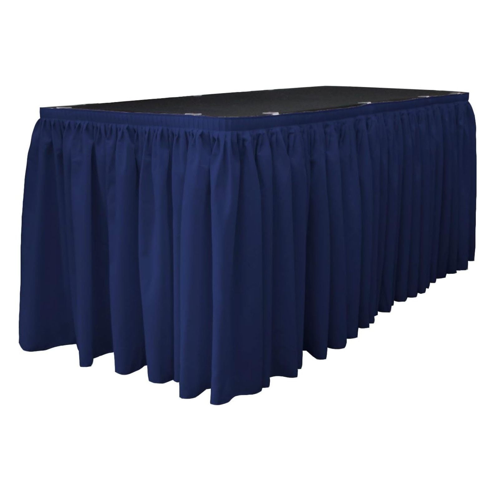 Polyester Poplin Table Skirt for Rectangle Tables, Pleat Fabric for ...