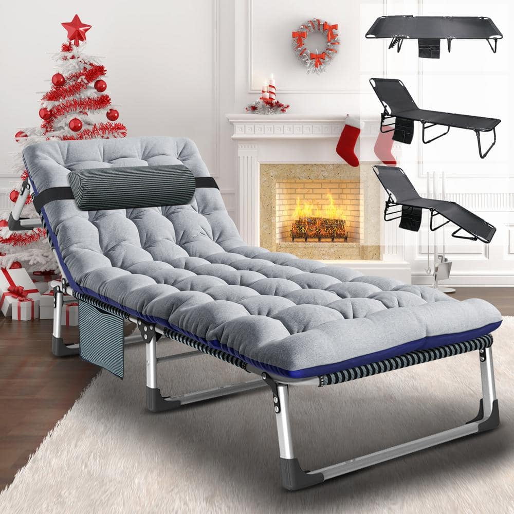 Polyester Portable Folding Sleeping Cot, Convertible Sleeper Chair Bed ...