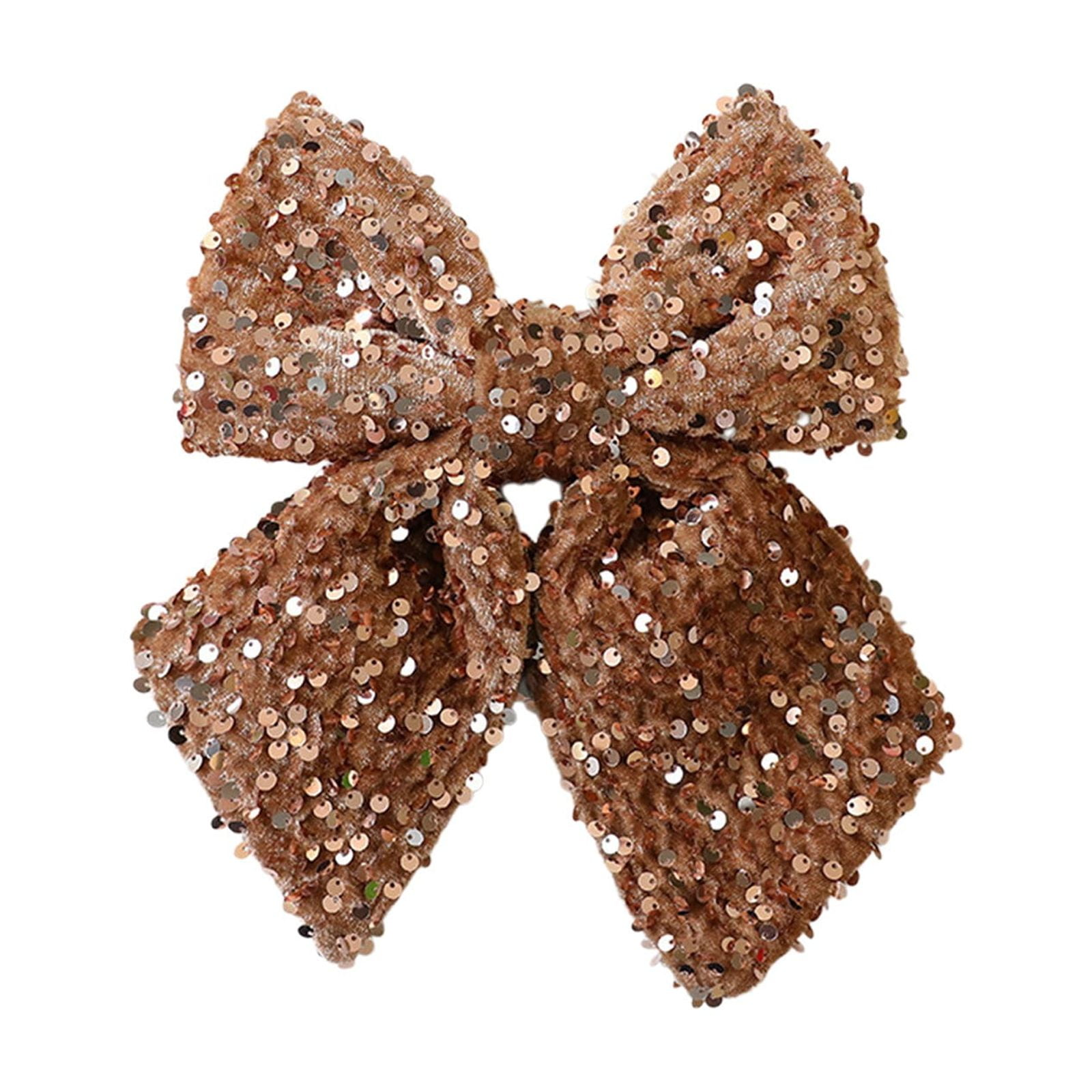 Polyester Pre-Tied Christmas Bow for Rustic Wreath, Tree Topper ...