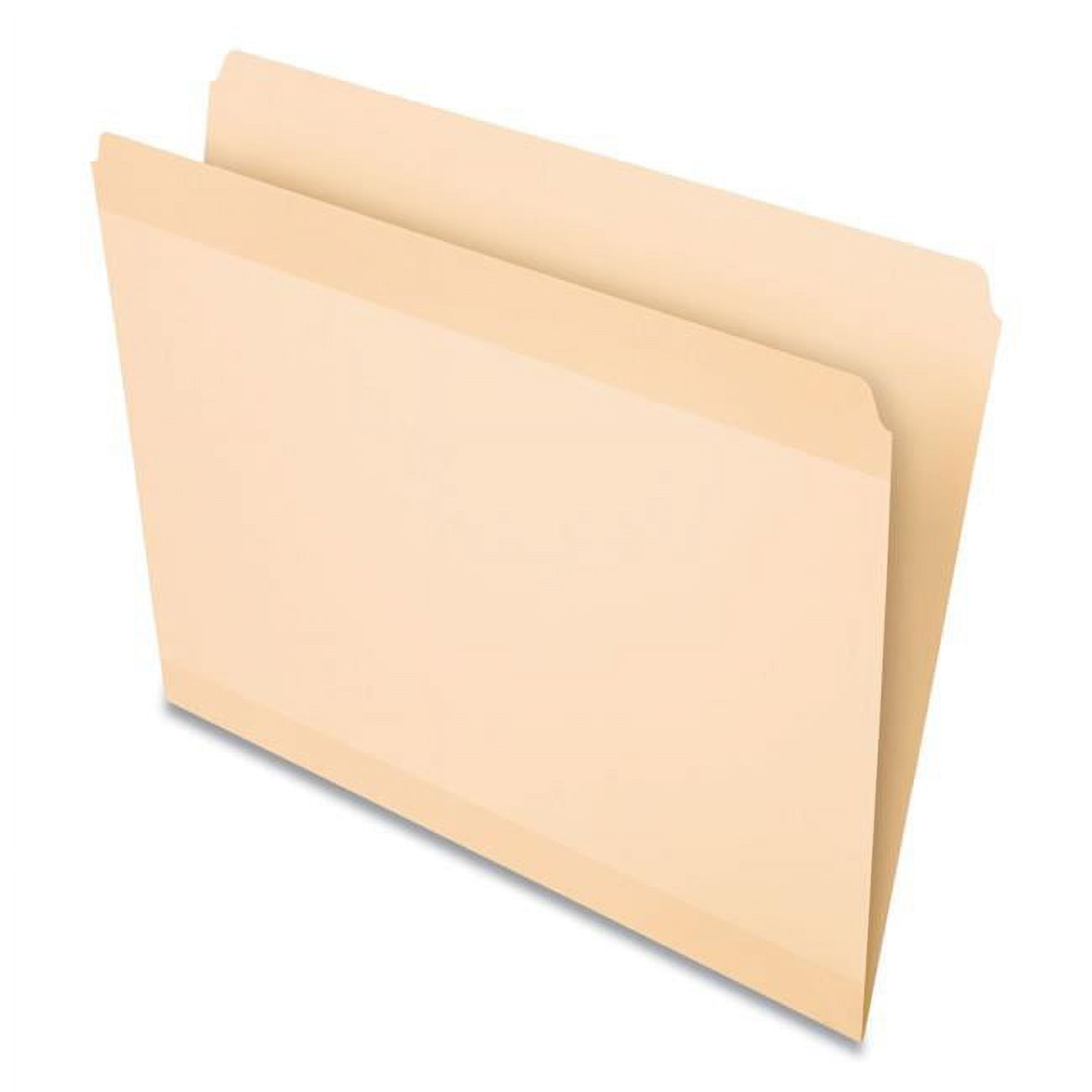 Polyester Reinforced Straight File Folder, Manila - Walmart.com