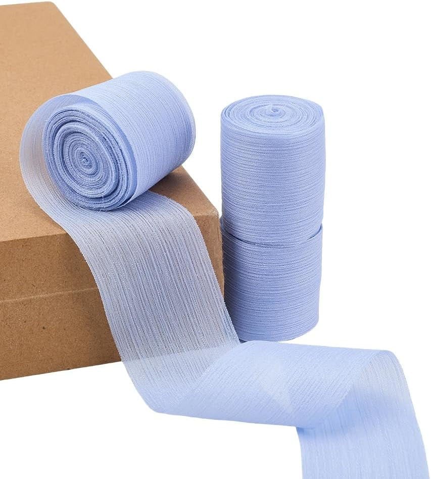 Polyester Ribbon Flat Raw Edge Ribbon for DIY Jewelry Making Gift ...
