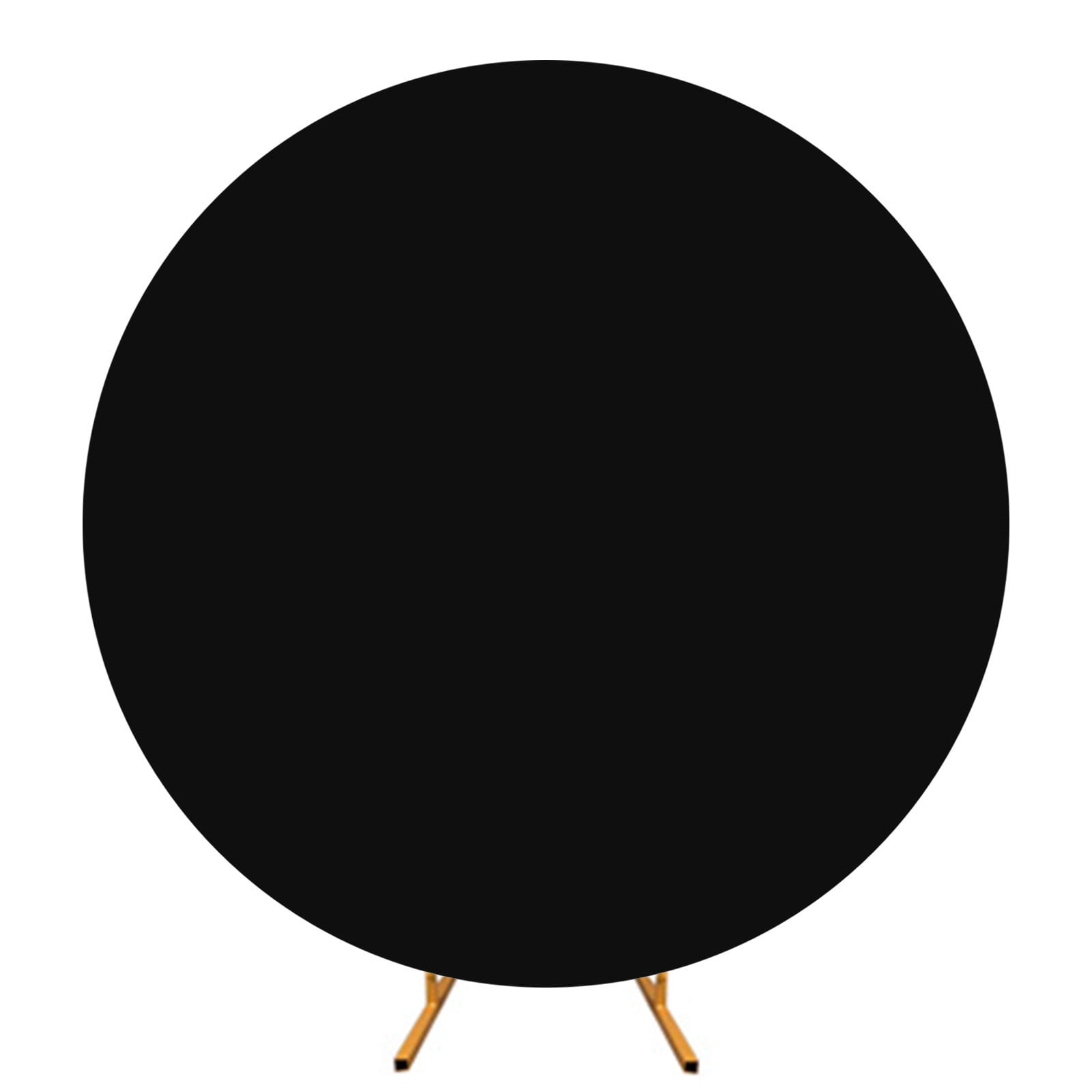 Polyester Round Covers for Wedding Party Decoration Elastic Bands ...