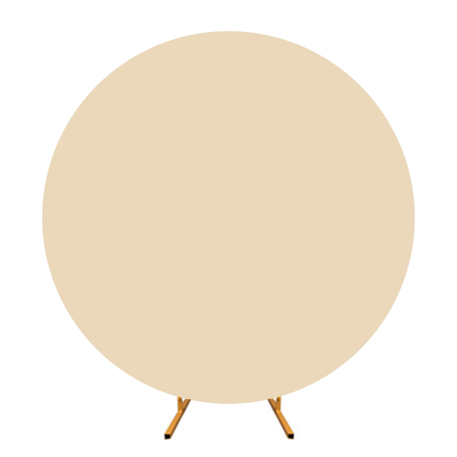 Polyester Round Covers for Wedding Party Decoration Elastic Bands ...
