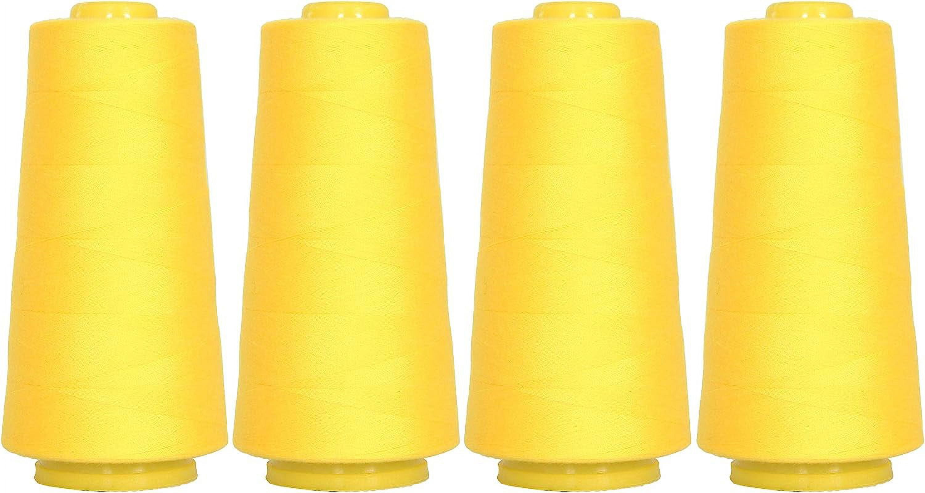 Polyester Serger Thread - 2750 Yds 40/2 - Yellow - 56 Colors Available ...