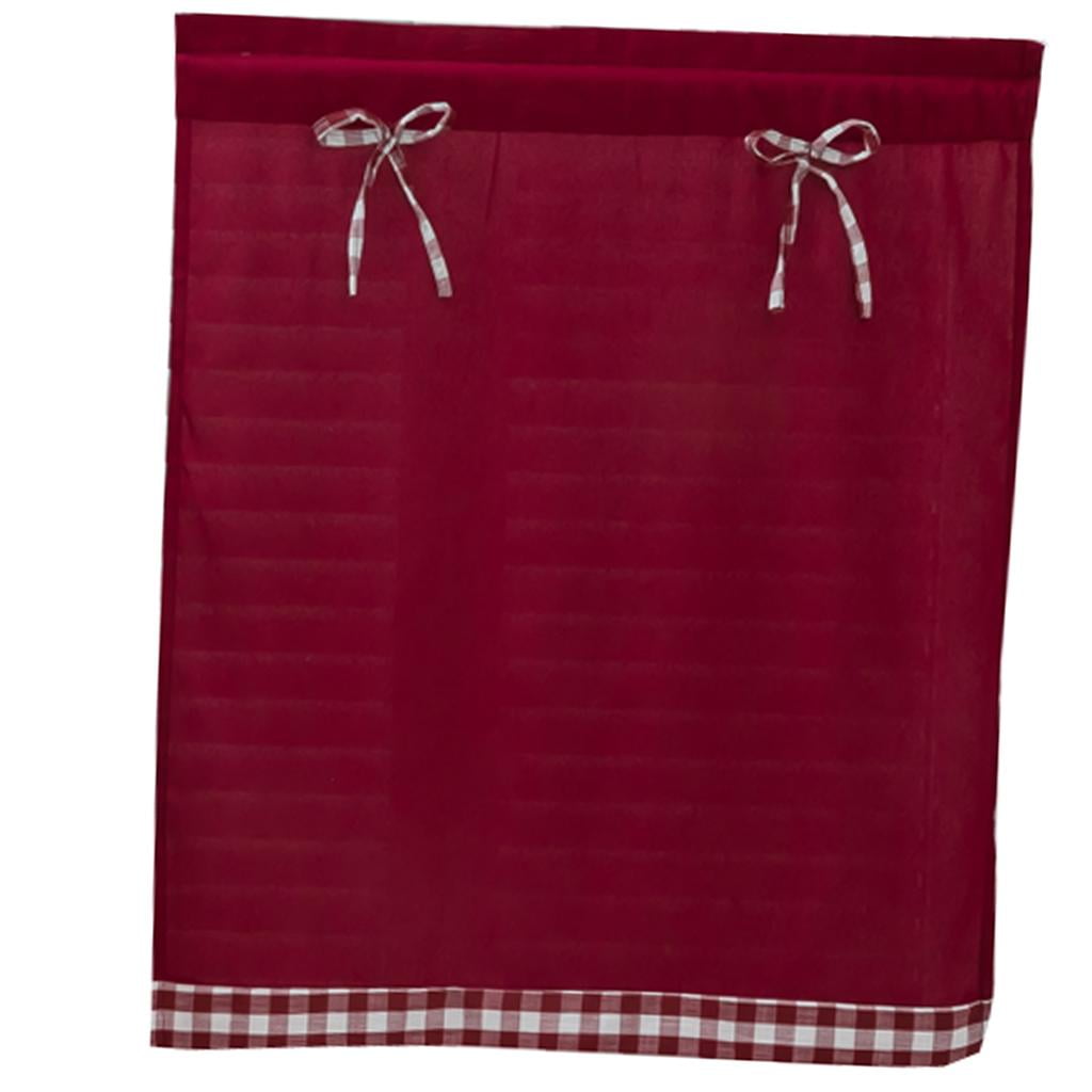 Polyester Short Curtains For Kitchen Bathroom Basement Small Windows ...