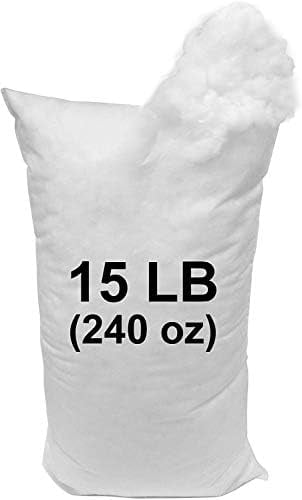 Polyester Stuffing 15 LB Bag 100% High-Loft Polyester Fiber Fill ...
