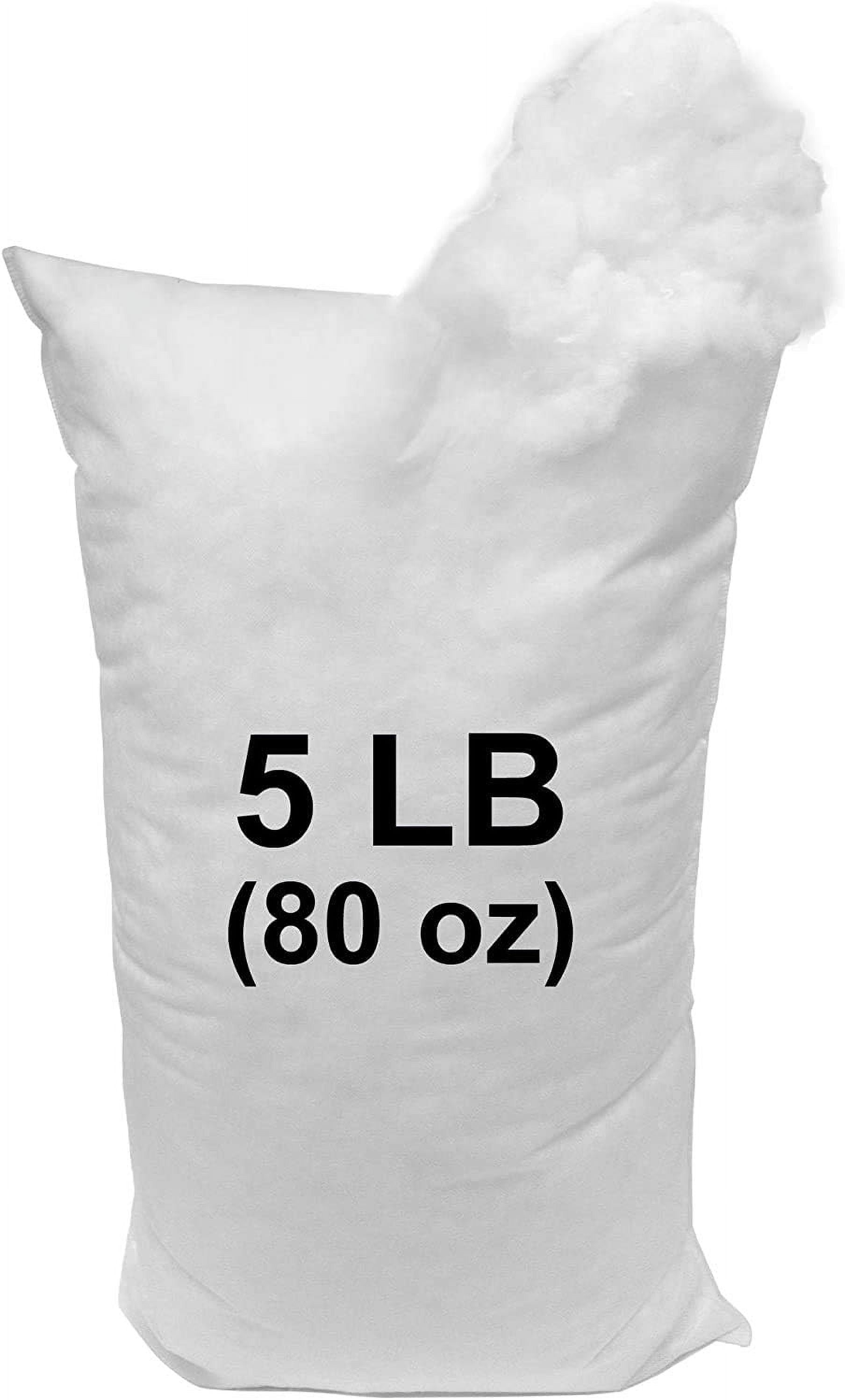 Polyester Stuffing 5 LB Bag 100% High-Loft Polyester Fiber Fill ...