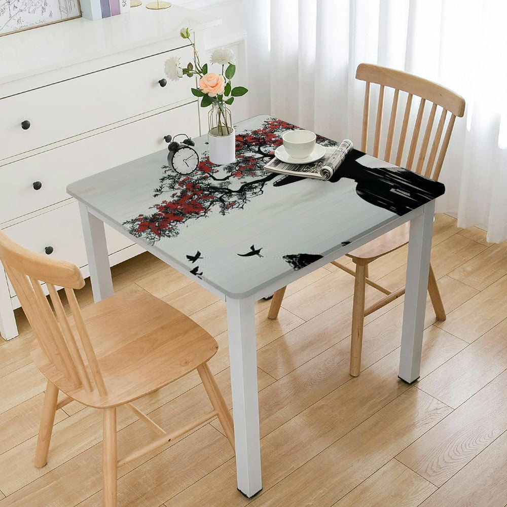 Polyester Tablecloth, Decor Oil-Proof PVC Table Cloth, River Scenery ...