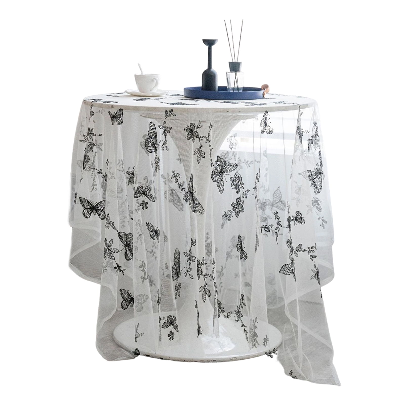 Polyester Tablecloth With Lace Embroidery Designs For Easy Maintenance ...