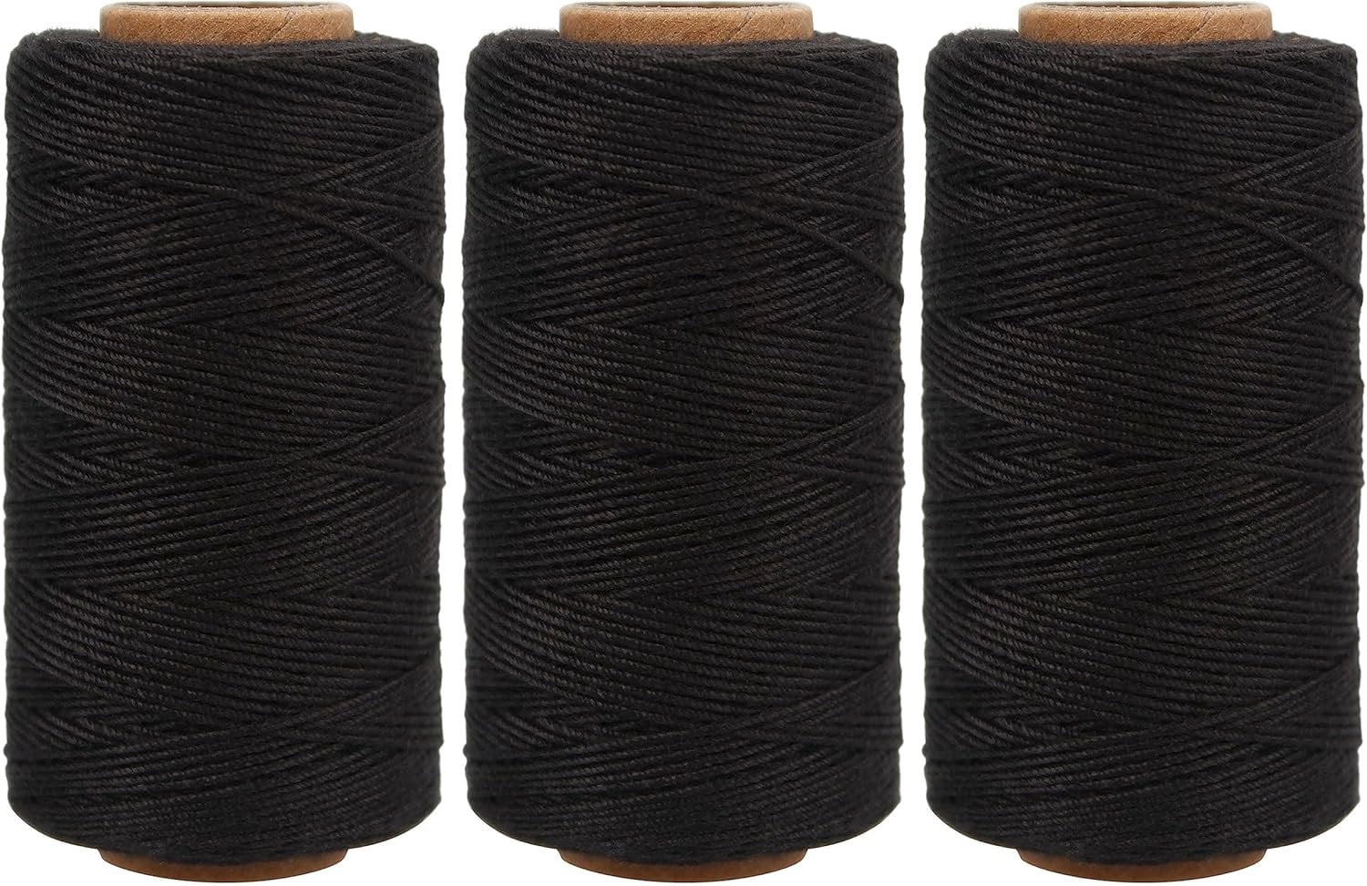 Polyester Thread 110 Yards Each Spool for Hair Extensions 3 Rolls Hair ...