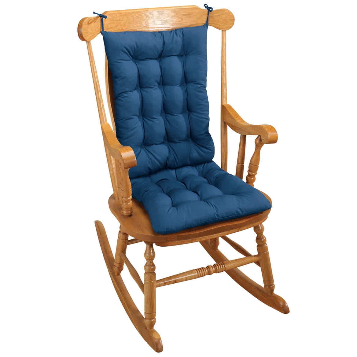 Polyester Tufted Rocker Cushion Set, Solid Color - Blue - Walmart.com
