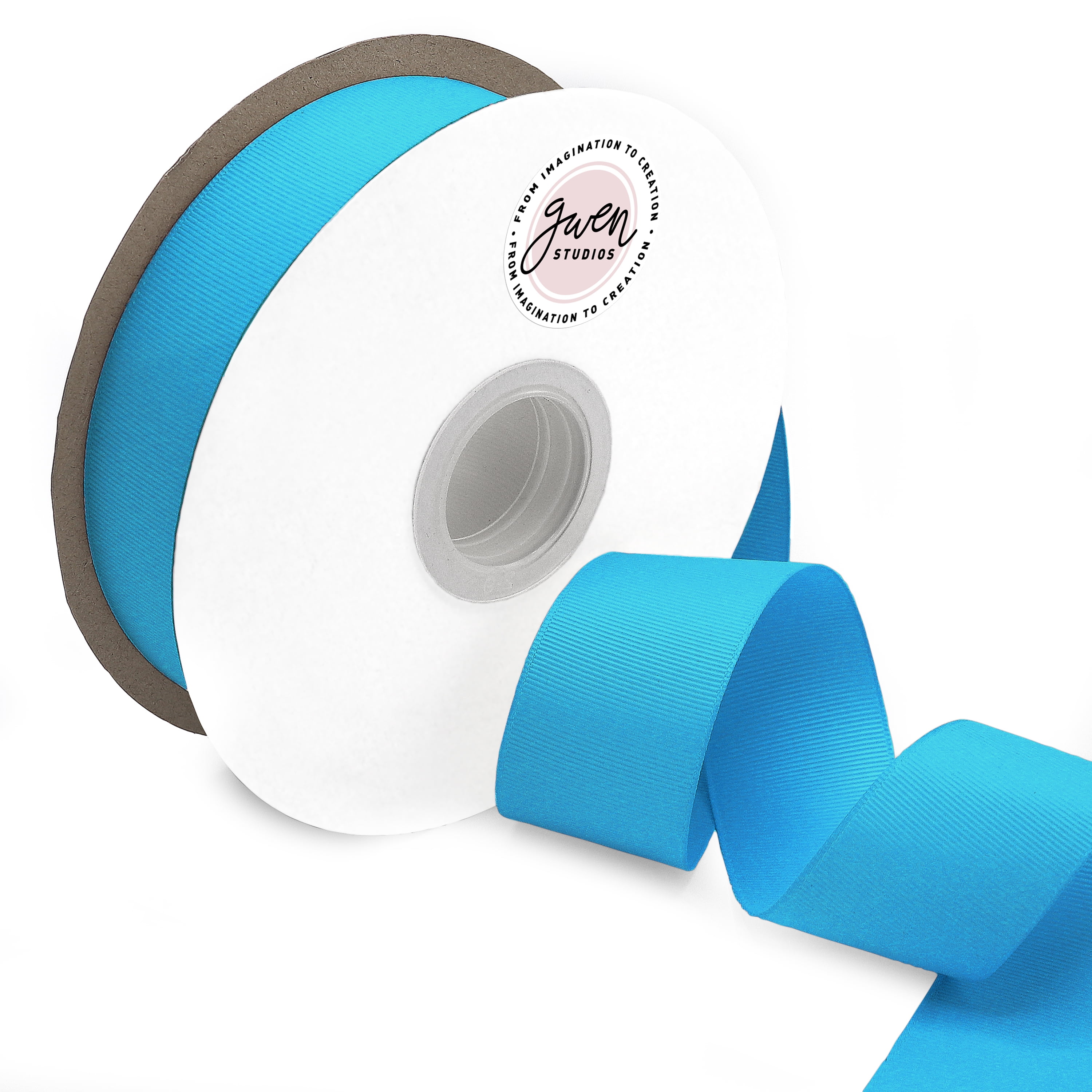 Polyester Turquoise Grosgrain Ribbon, 150' x 1.5" by Gwen Studios ...