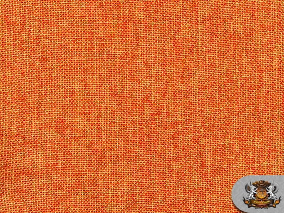 Polyester Vintage Linen Look ORANGE Fabric / 60" W / Sold by the yard ...