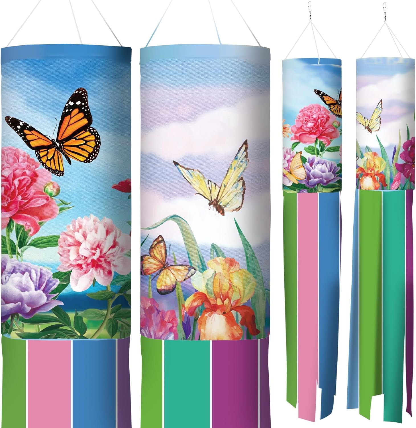 Polyester Windsock Streamer Flag with Alloy Clasps Home Outdoors ...