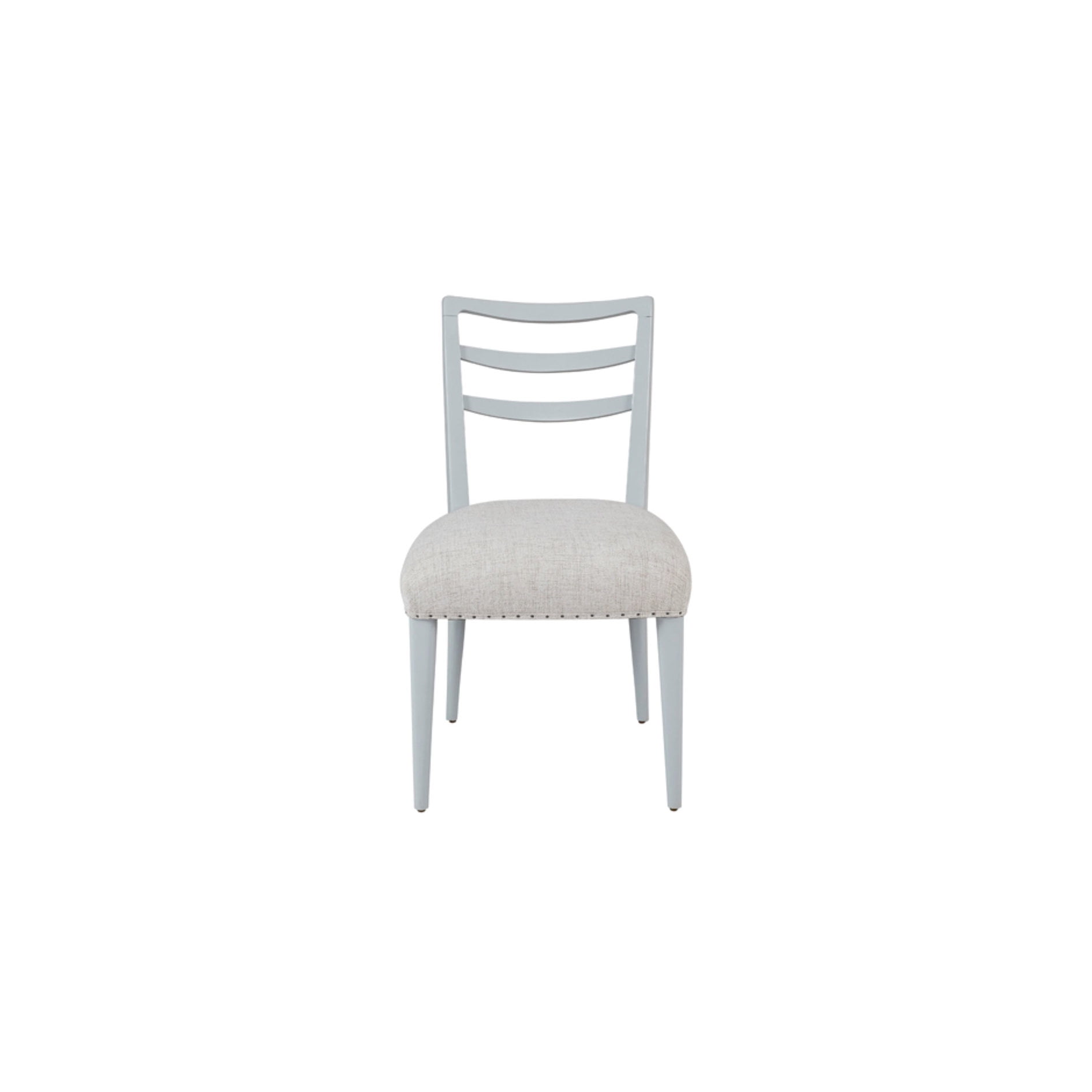 Polyester upholstered light blue ladderback chairs set of 2 for dining ...