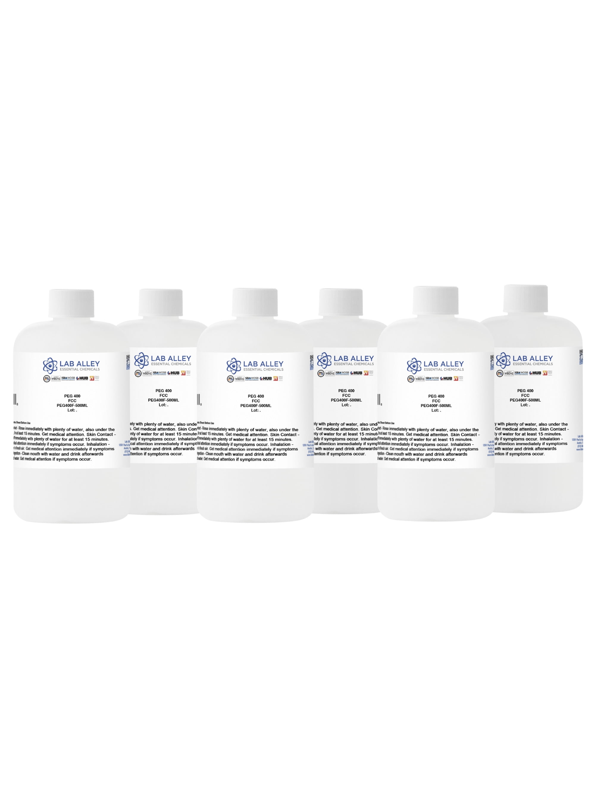 Polyethylene Glycol (PEG) 400 Food Grade (FCC) 500MLCS - Walmart.com