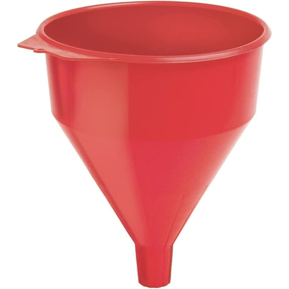 Polyethylene Plastic Funnel w/ Screen - 6 Quart,Red - Walmart.com