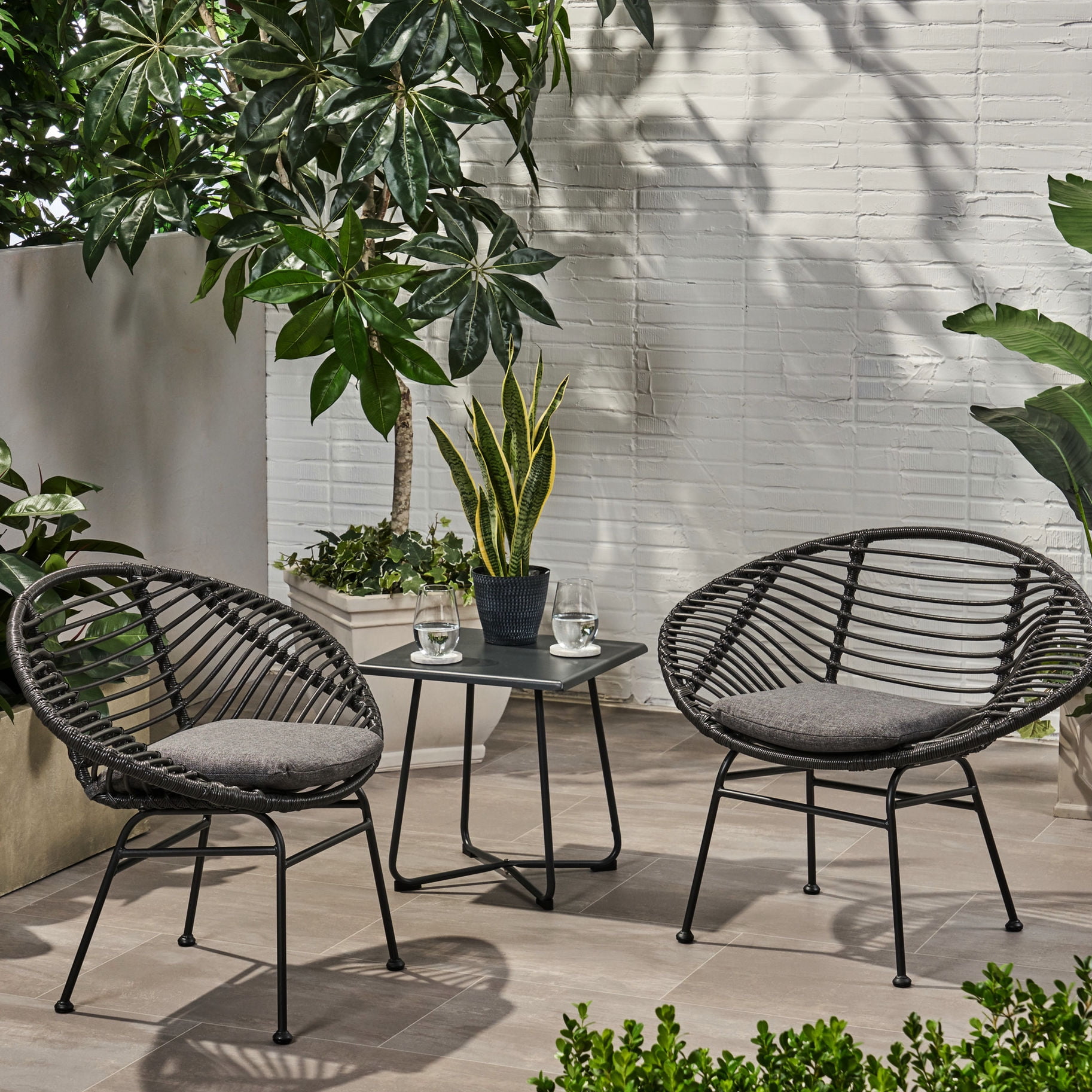 Polyethylene Rattan Material, Assembly Included | Outdoor Seating Set ...