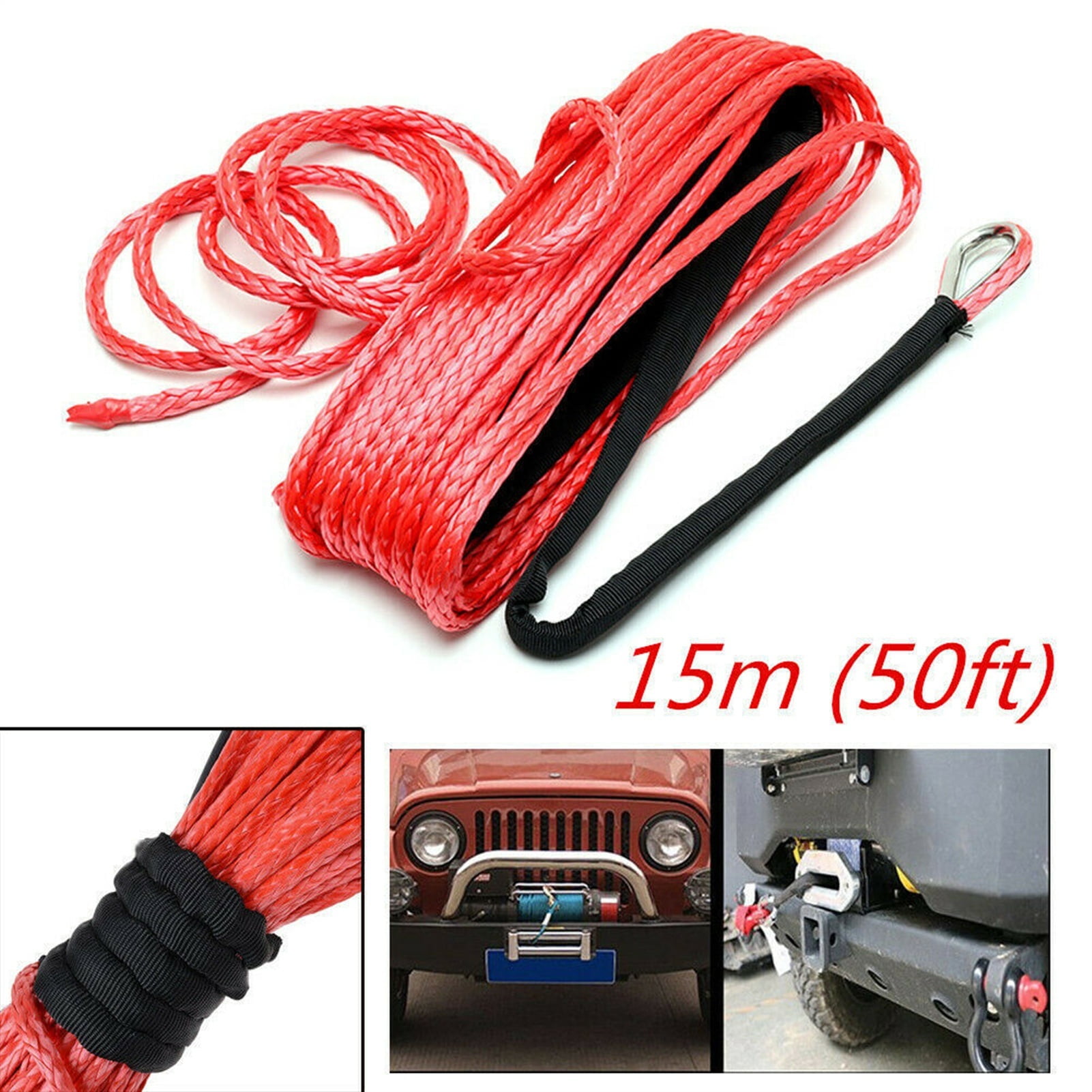 Polyethylene Strong Traction Rope Synthesis Winch Rope Winch Rope Car ...