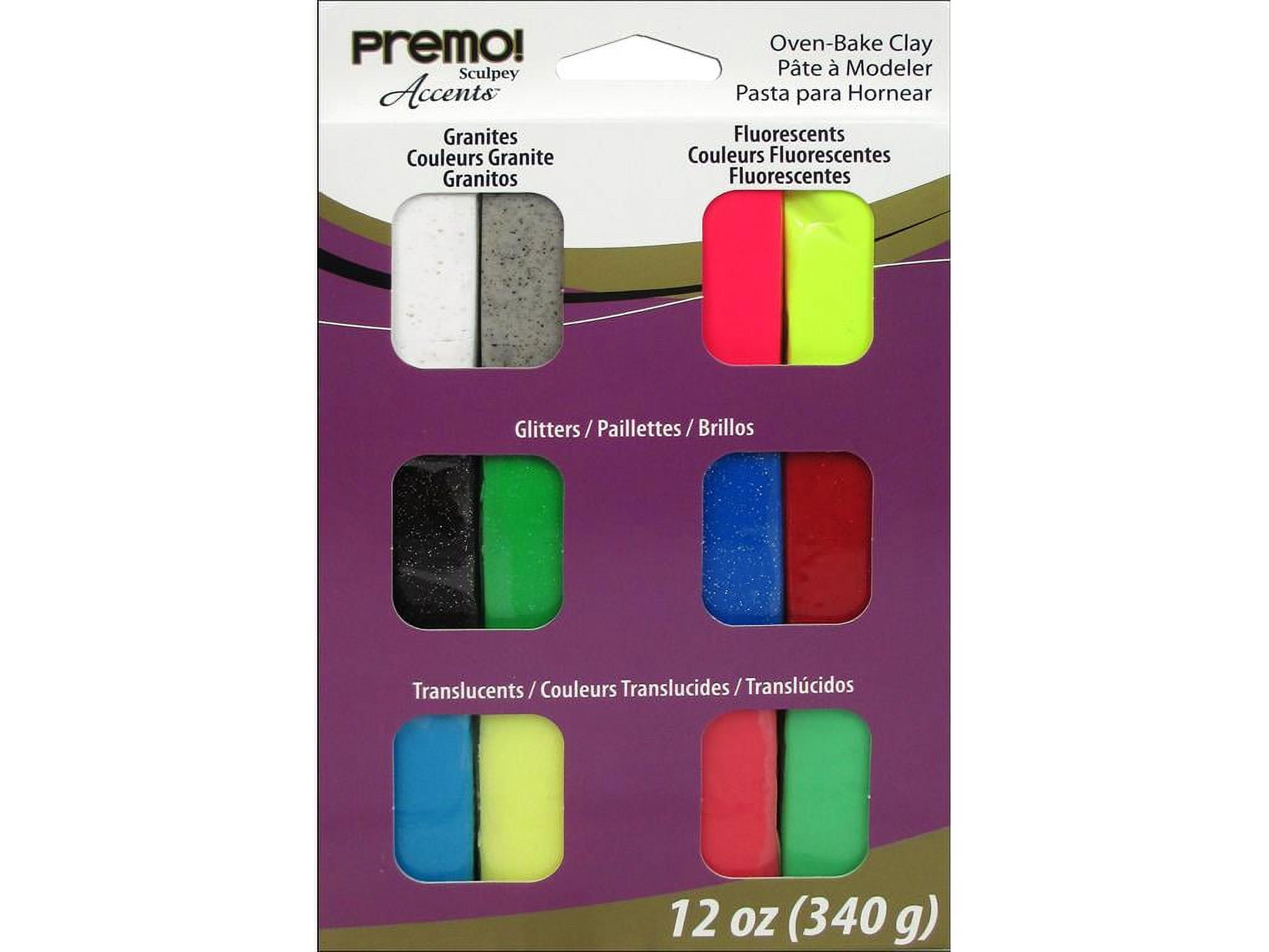 Polyform Premo Polymer Clay Pack Mixed Effect 12pc - Walmart.com