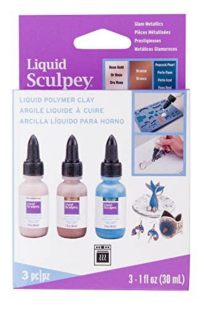 Polyform Sculpey Liquid Multi Pack Glam Metlcs 3pc - Walmart.com