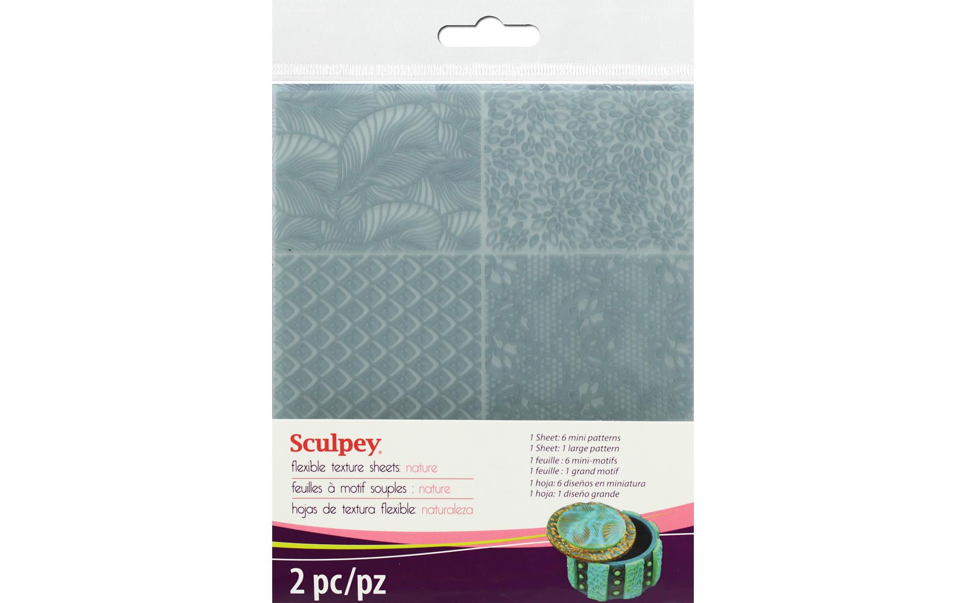 Polyform Sculpey Texture Sheet Nature 2pc - Walmart.com