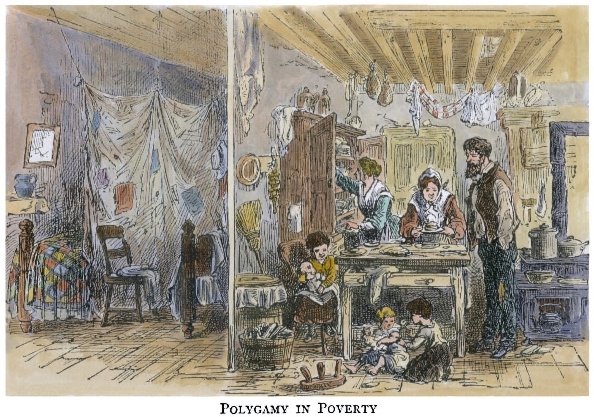 Polygamy In Poverty. The Small Two Room Home Shared By Two Wives And ...