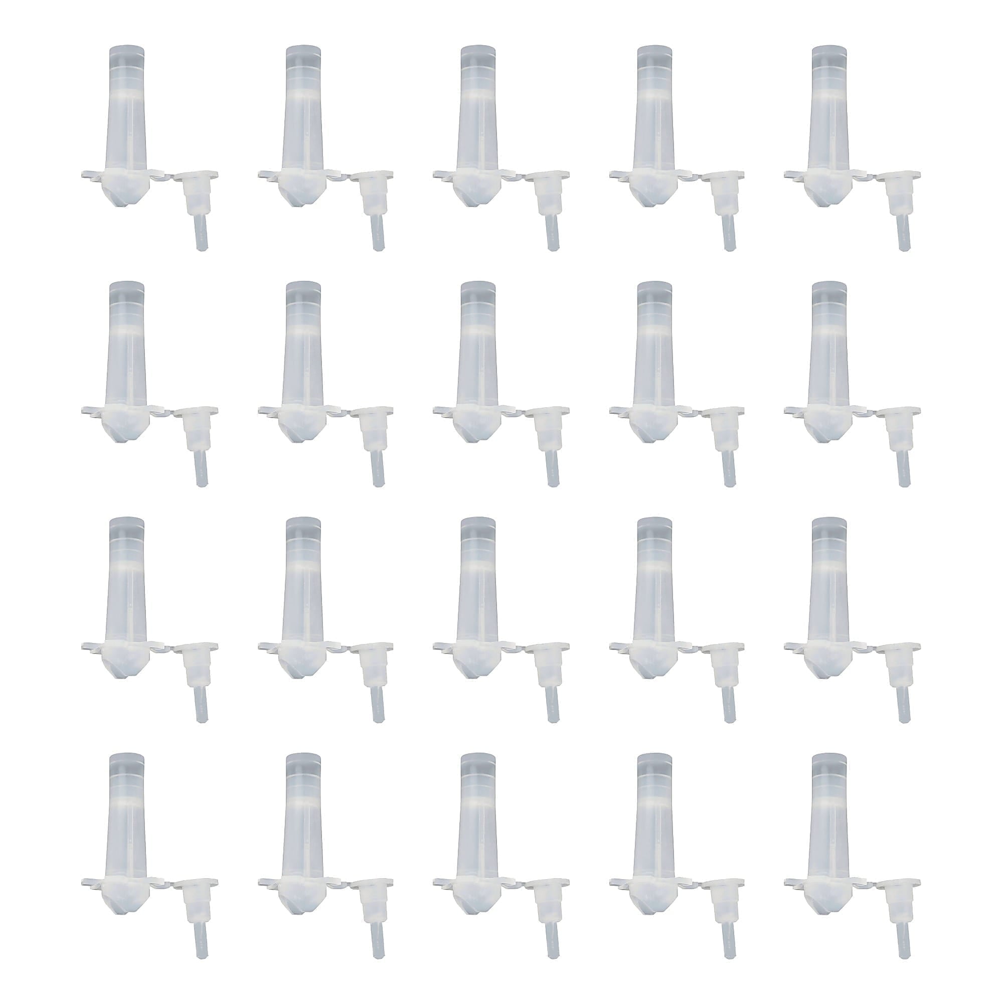 Polygem Clear Corner Injection Ports with Caps, 20-pack – for Epoxy ...