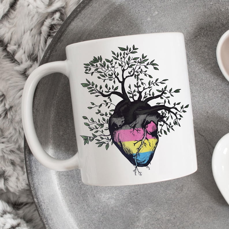 Polygender Pride Coffee Mug – Poly Pride Flag Gift, Nonbinary, Bigender ...