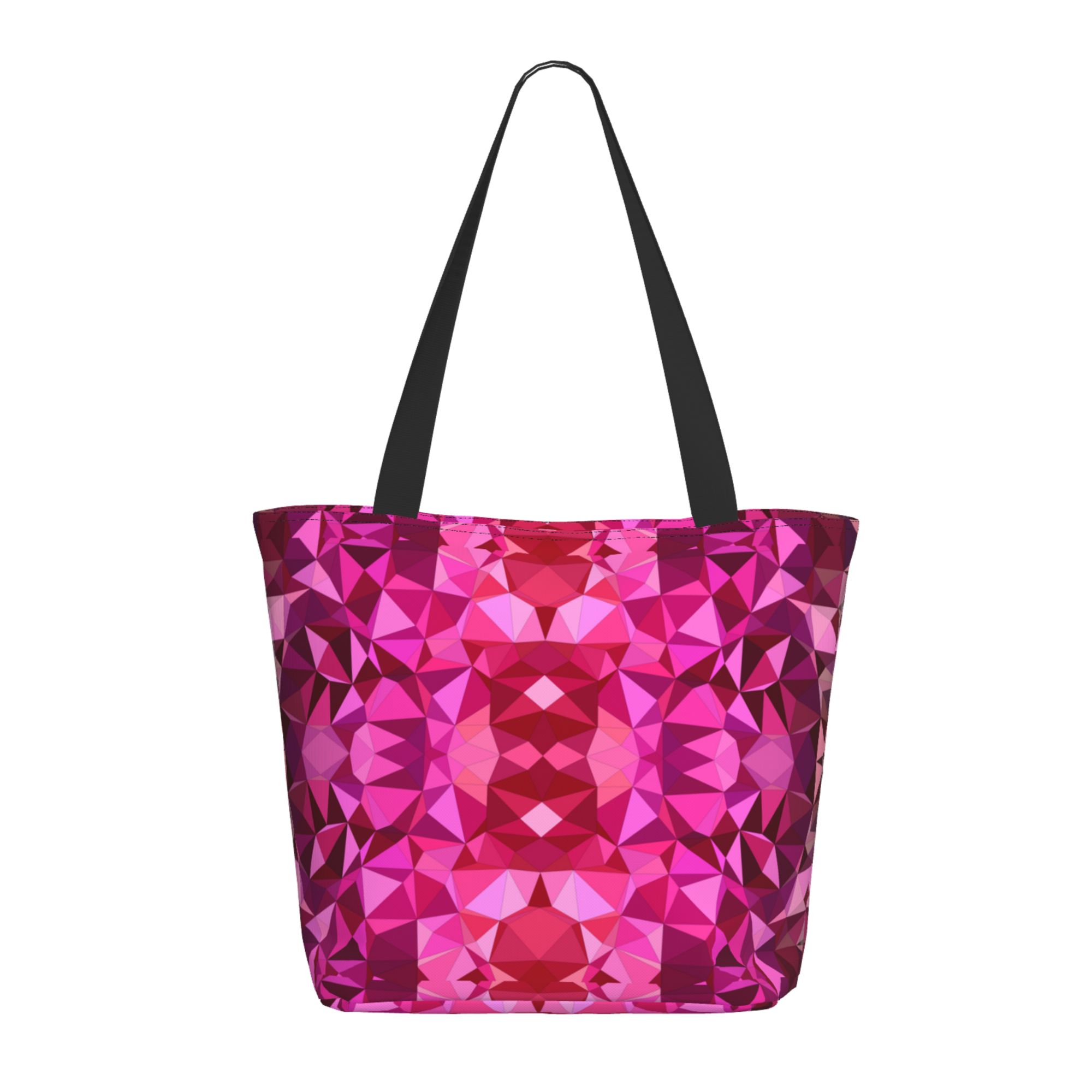 Polygon Background Bag Pattern For Women Gift Tote Bag For Vacation ...