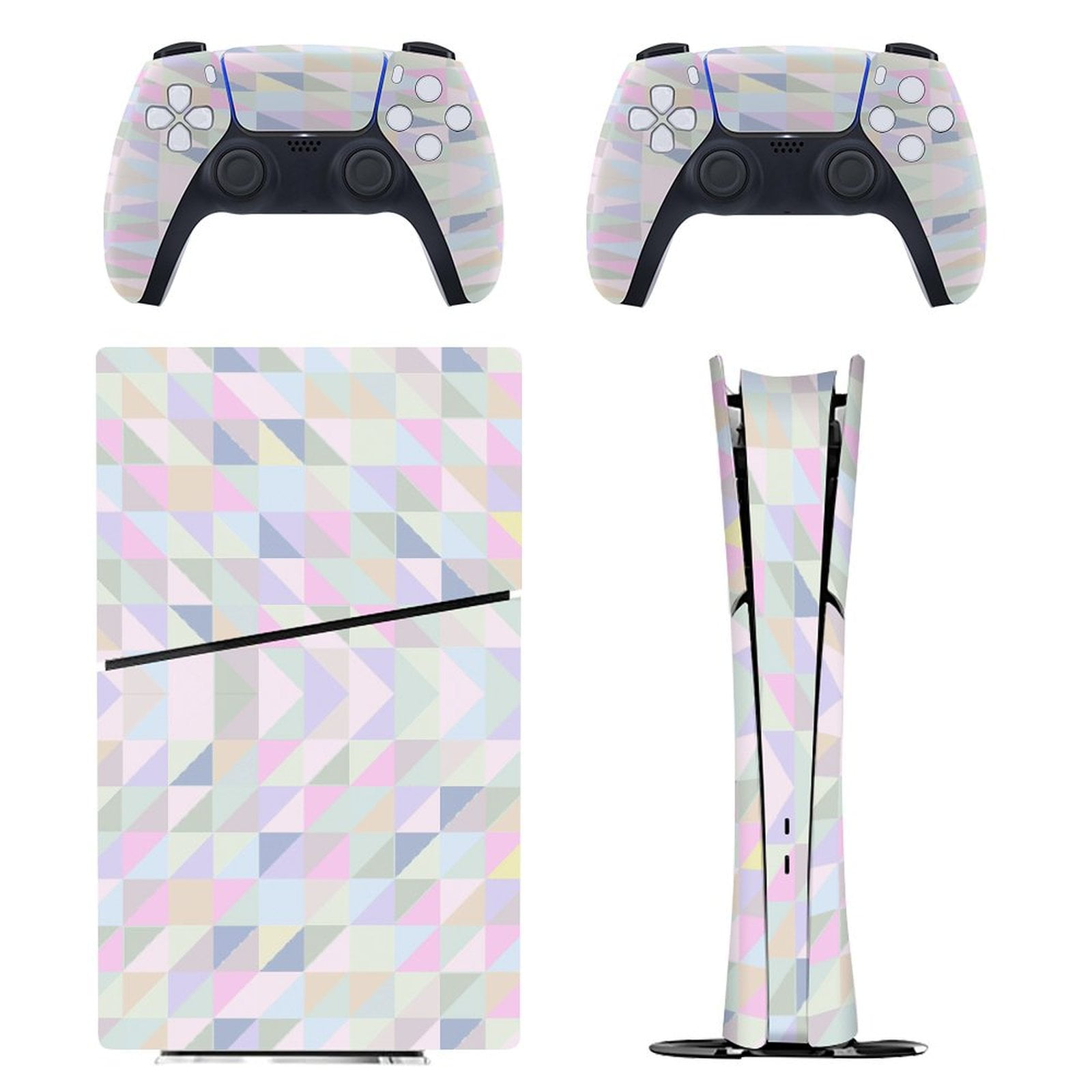 Polygon Pattern Rainbow PS5/PS5 Pro/PS5 Slim Digital Disc Skin Sticker ...