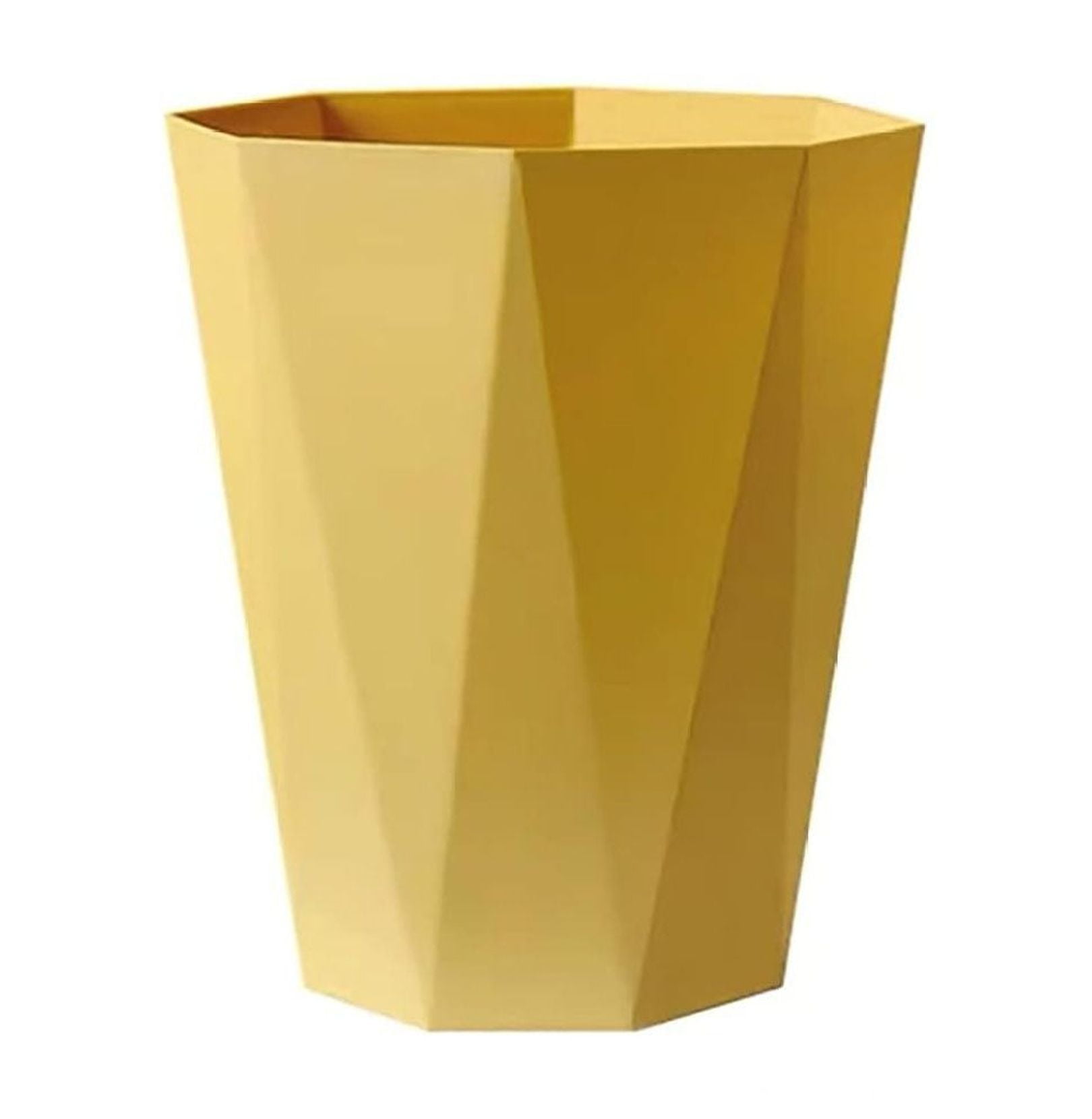 Polygon Small Trash Can Round Plastic Wastebasket, Wastebasket Garbage ...