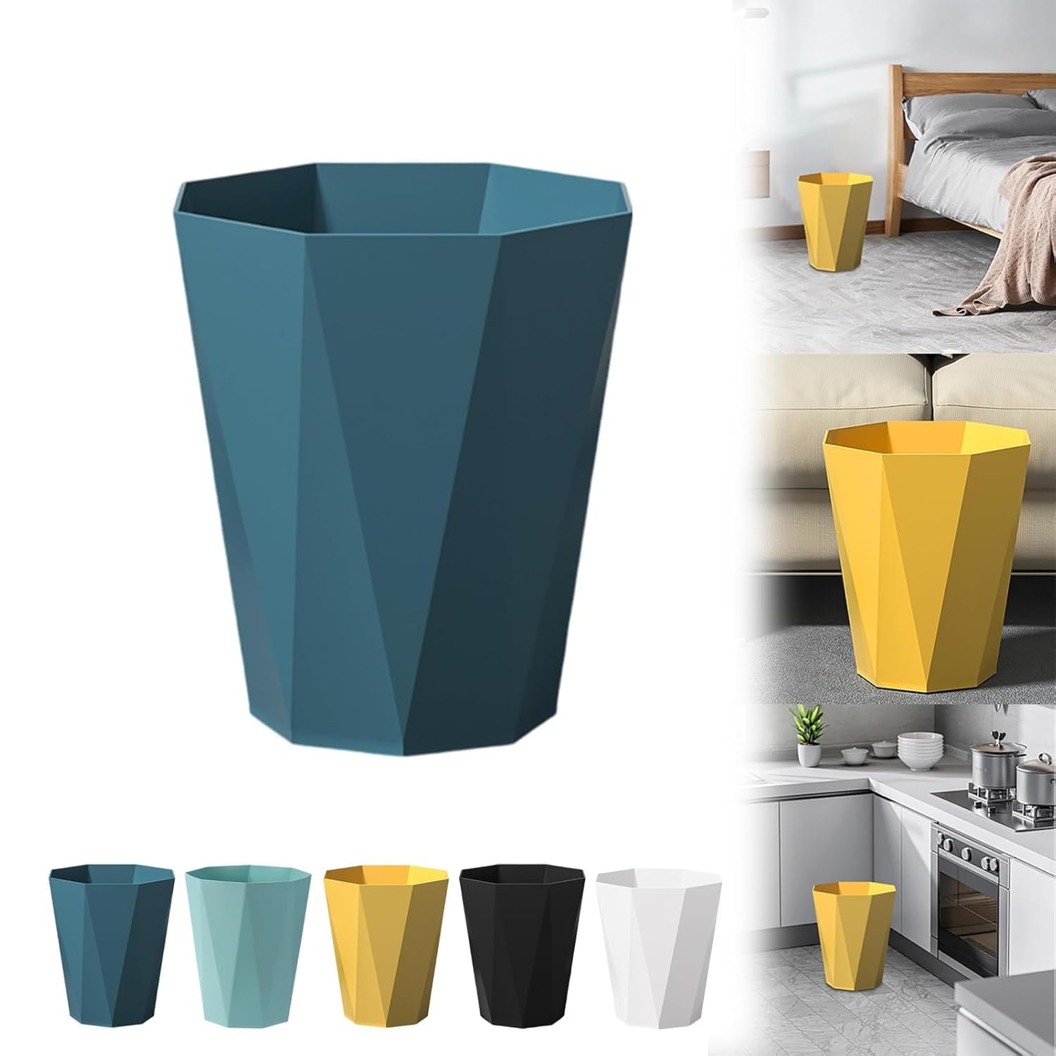 Polygon Small Can Can Wastebasket Garbage Container Rubbish Can Paper ...