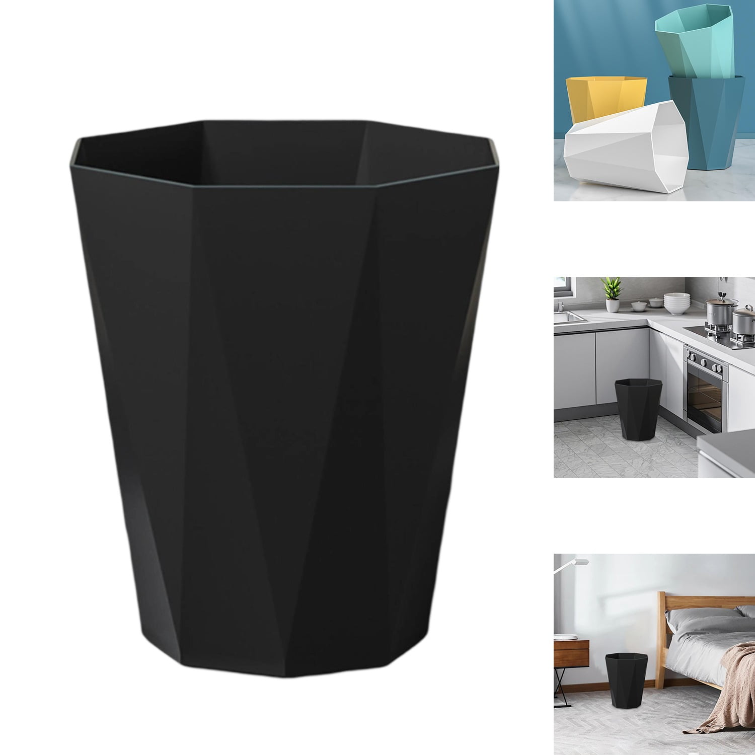 Polygon Small Can Can Wastebasket Garbage Container Rubbish Can Paper ...