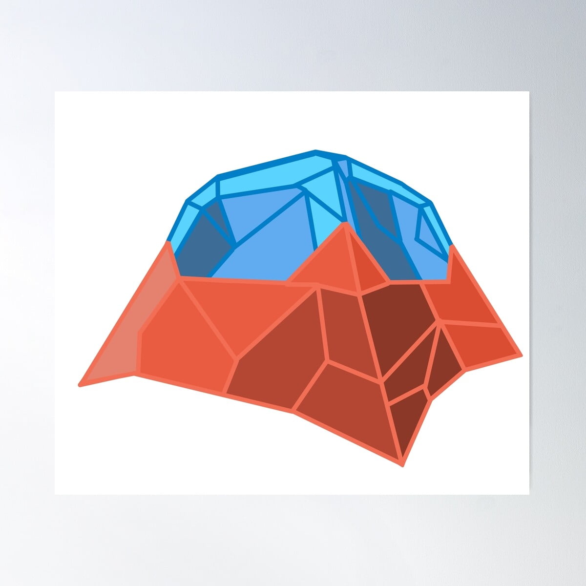 Polygon Tent Poster Wall Art, Modern Wall Decor For Living Room Bedroom ...