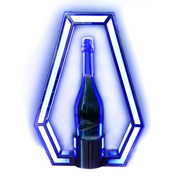 Polygon VIP Bottle Presenter Color Changing Bottle Display Stand for ...