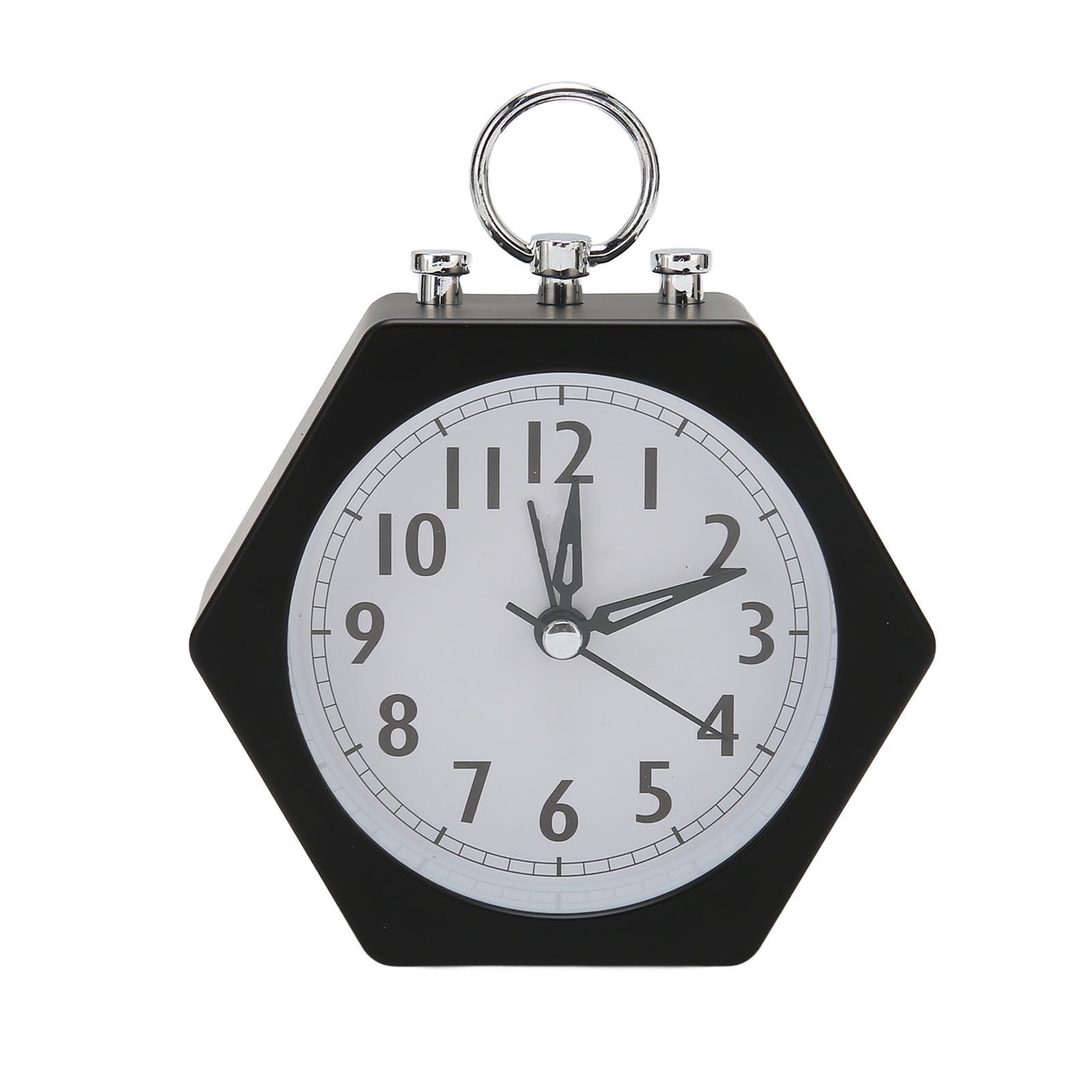 Polygonal Metal Alarm Clock - Stable and Quiet Compact Alarm Clock for ...
