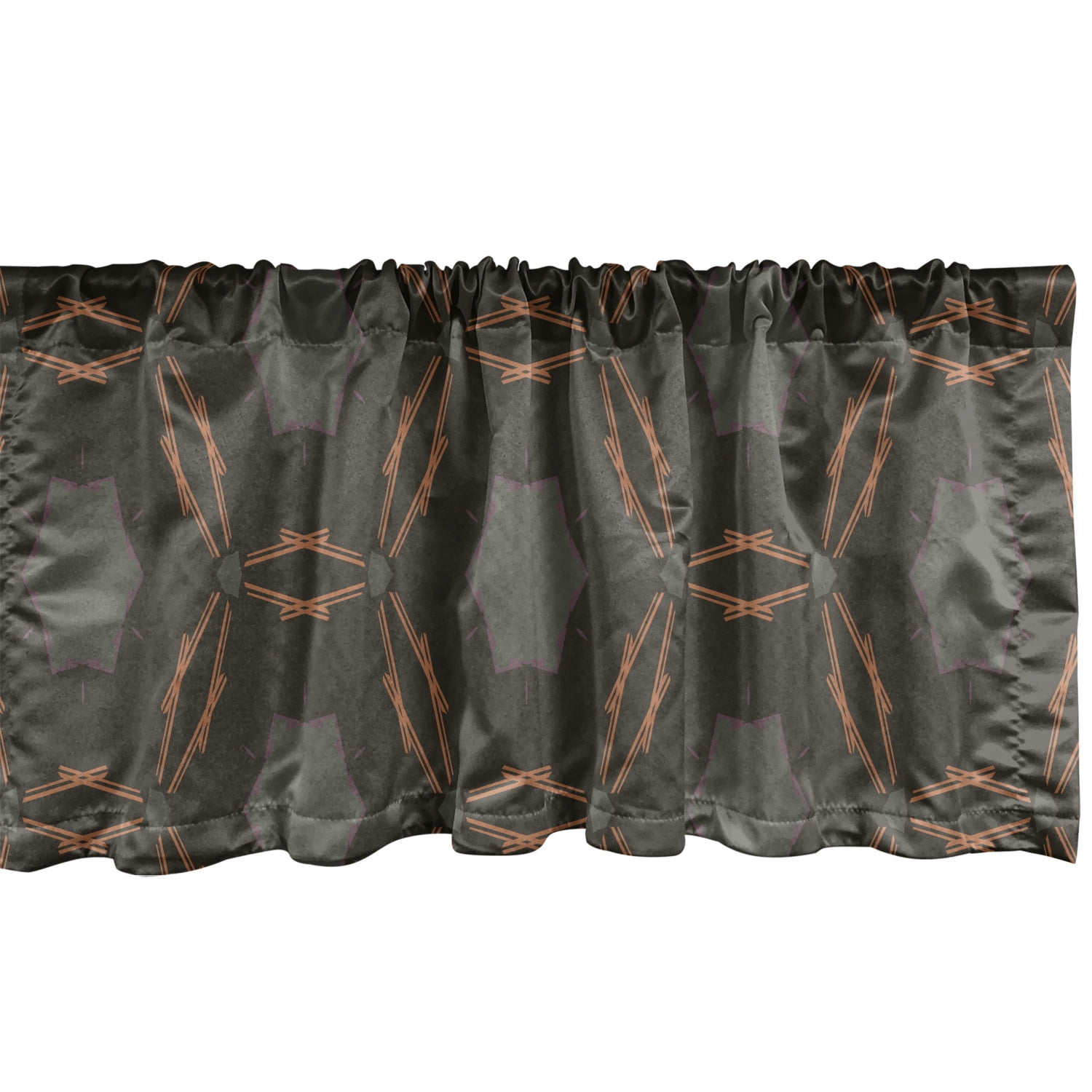 Polygons Window Valance Pack of 2, Repeating Abstract Connected Bars ...