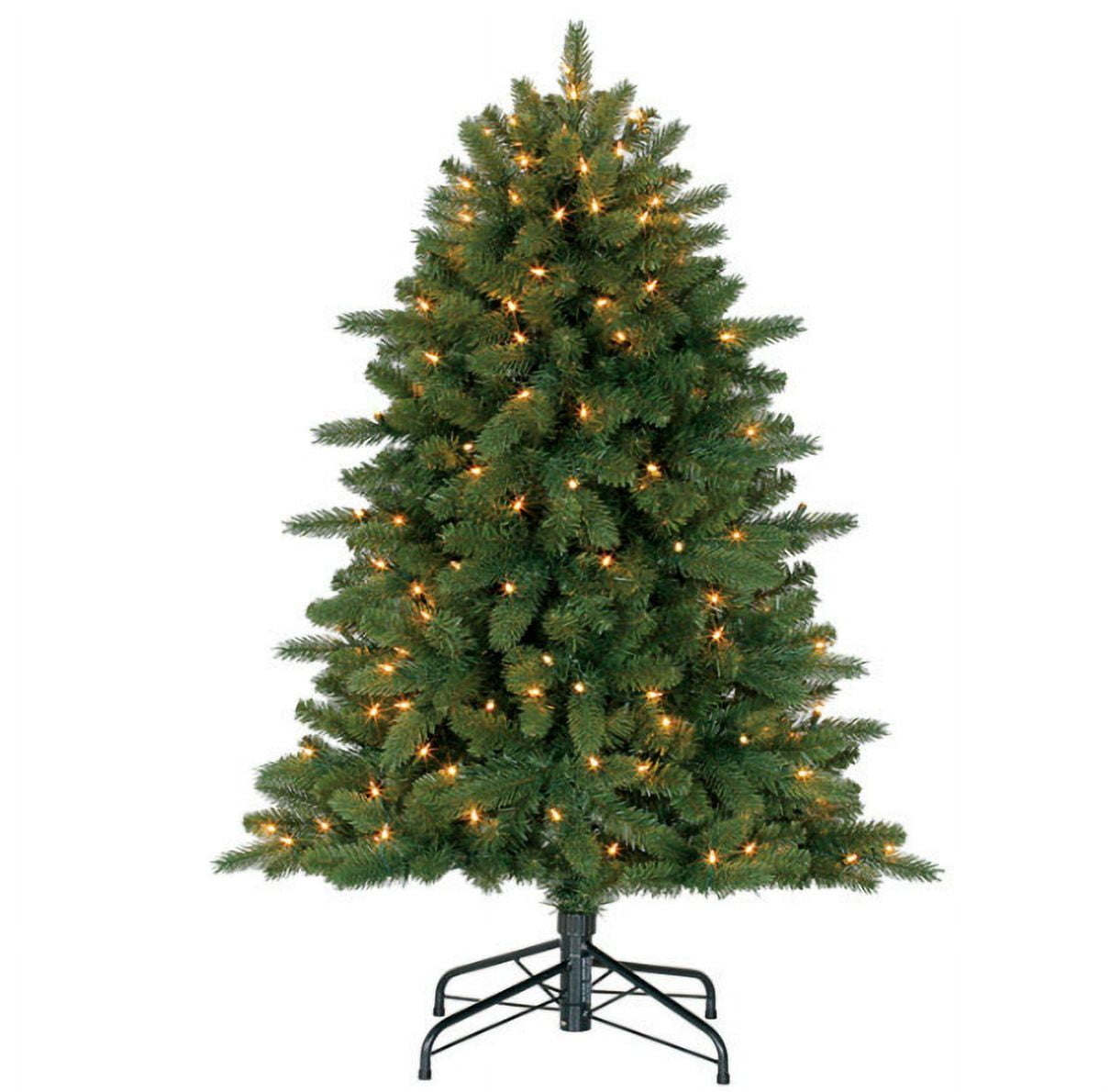Polygroup ACE-15034A 4 ft. Grand Fir Lighted Christmas Trees, Clear ...