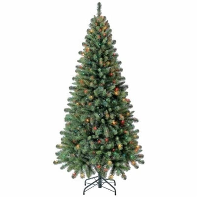 Polygroup Trading 239034 6.5 ft. Multi Color Crisfield Fir Artificial ...