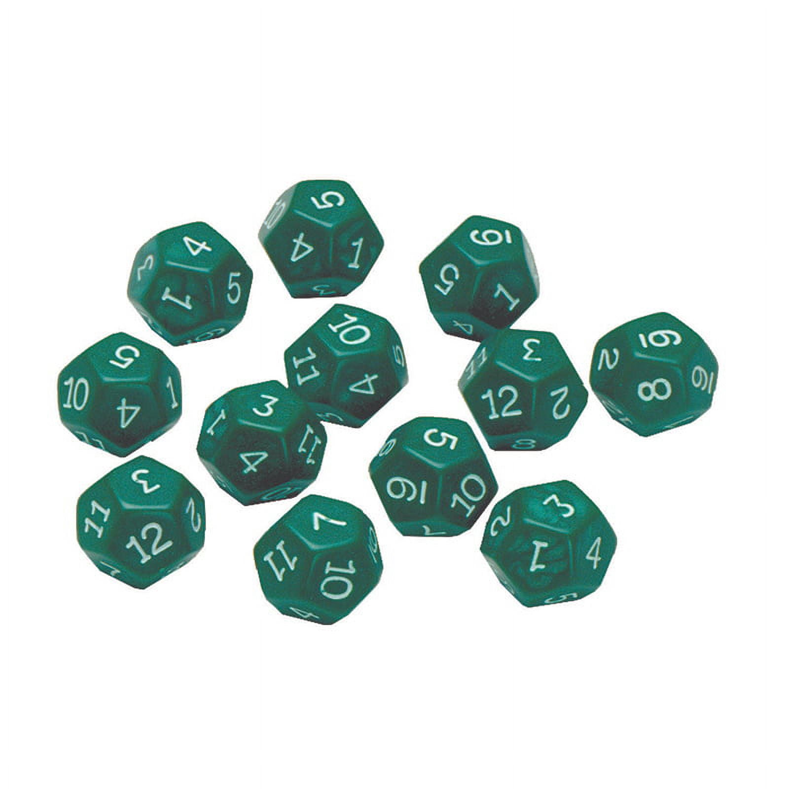 Polyhedra Dice - 12 Sides - Set of 12 | Bundle of 10 Packs - Walmart.com