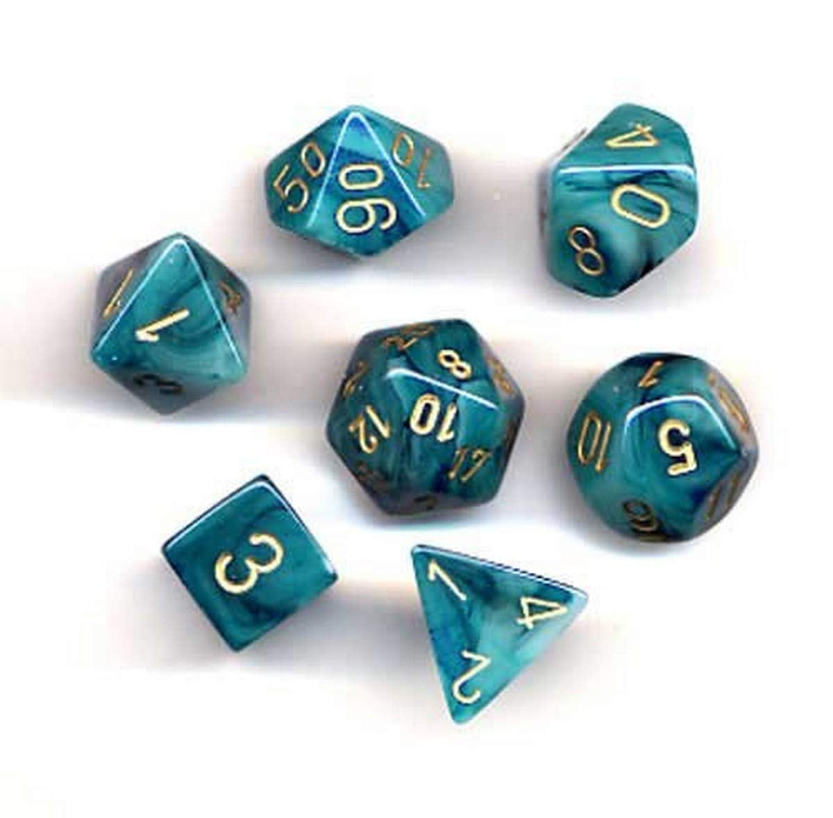 Polyhedral Dice Set 7Ct Durable Detailed Standard Size Chessex ...