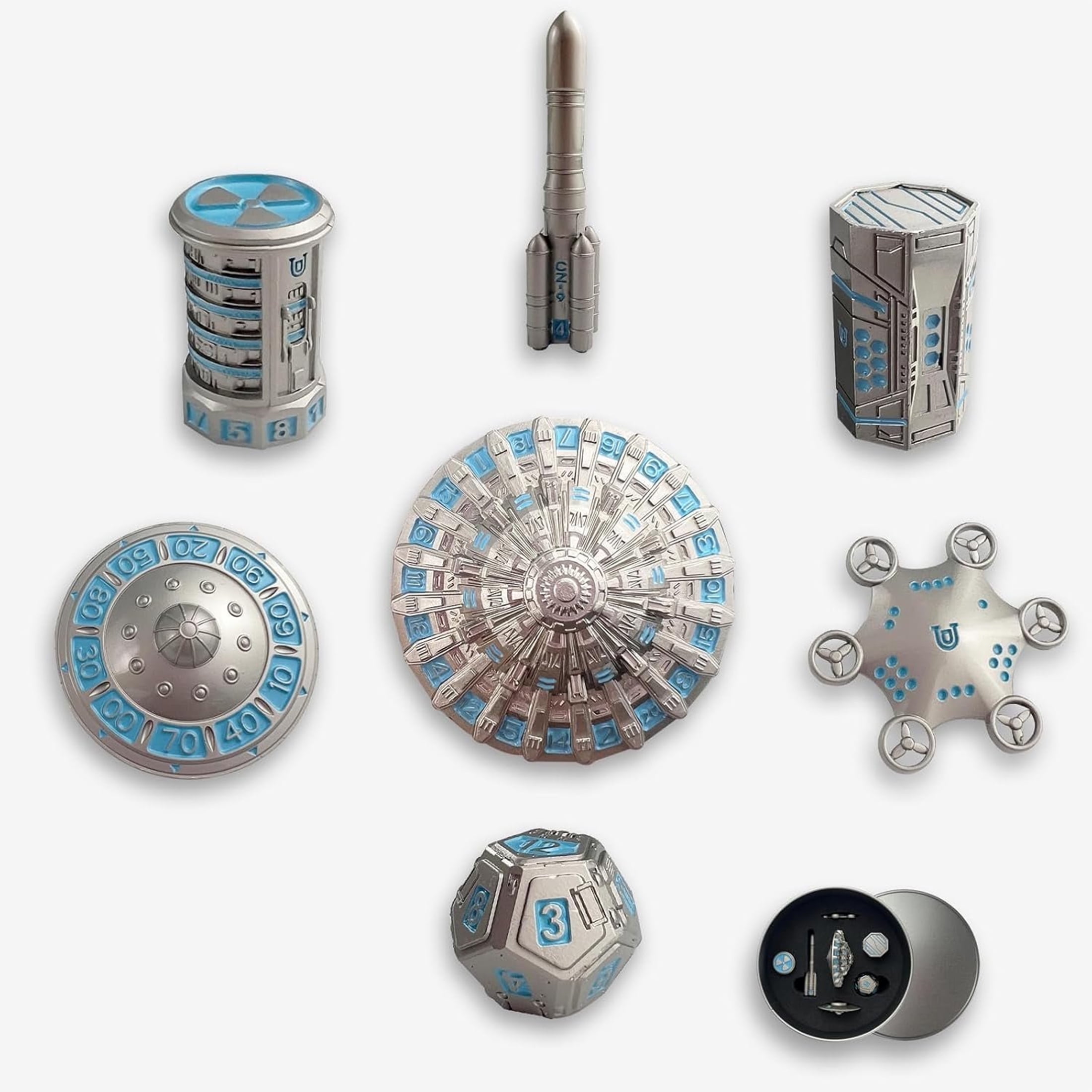 UFO DND Dice Set, Dungeons and Dragons Metal Dice - Walmart.com