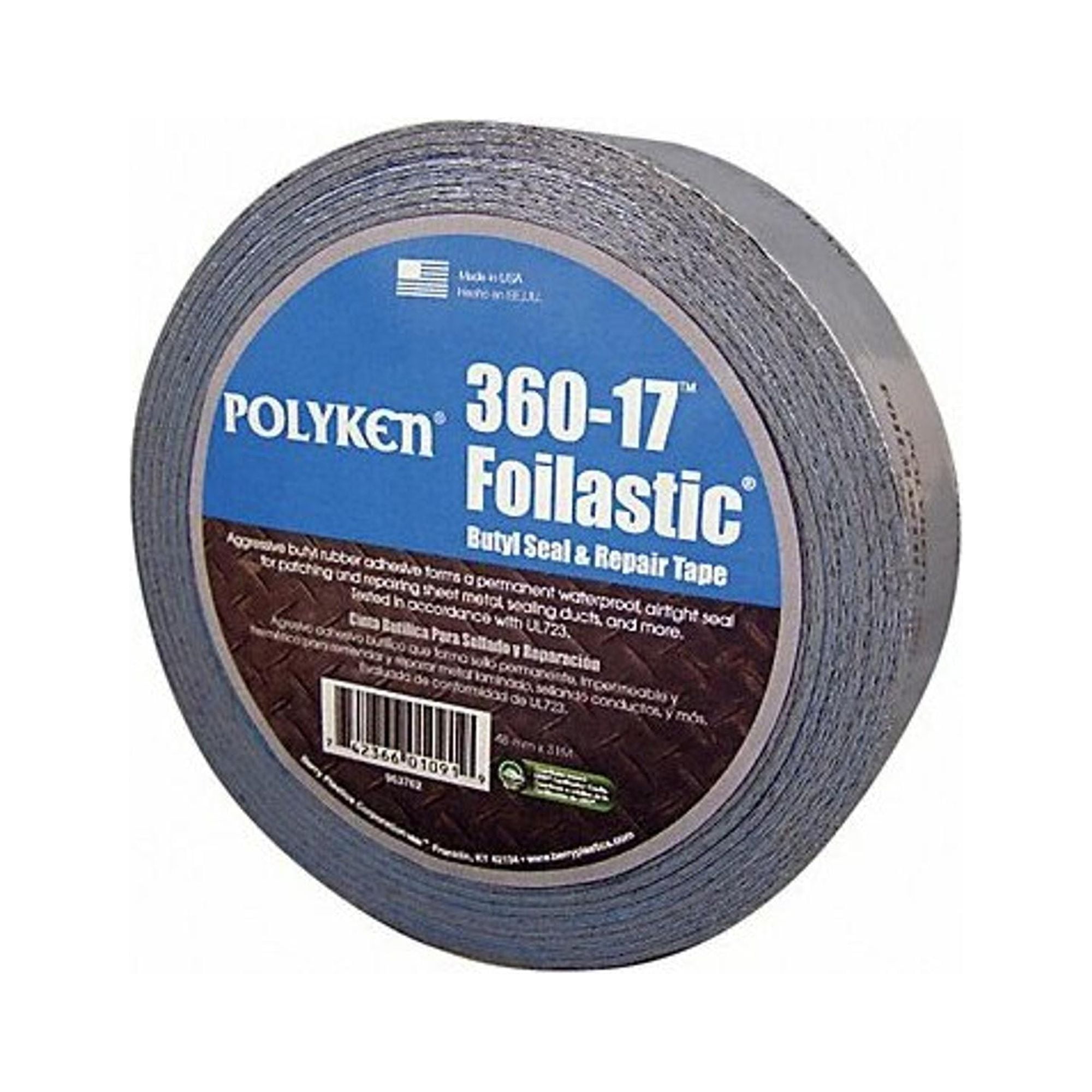 Polyken Foil Tape,1 7/8 in x 33 7/8 yd,Aluminum 360-17 - Walmart.com
