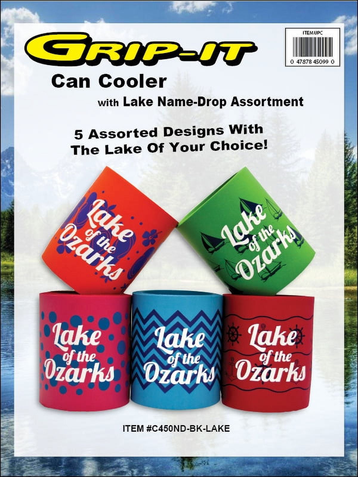 Polyline Corp Grip-it Can Cooler Multicolor Design - Walmart.com