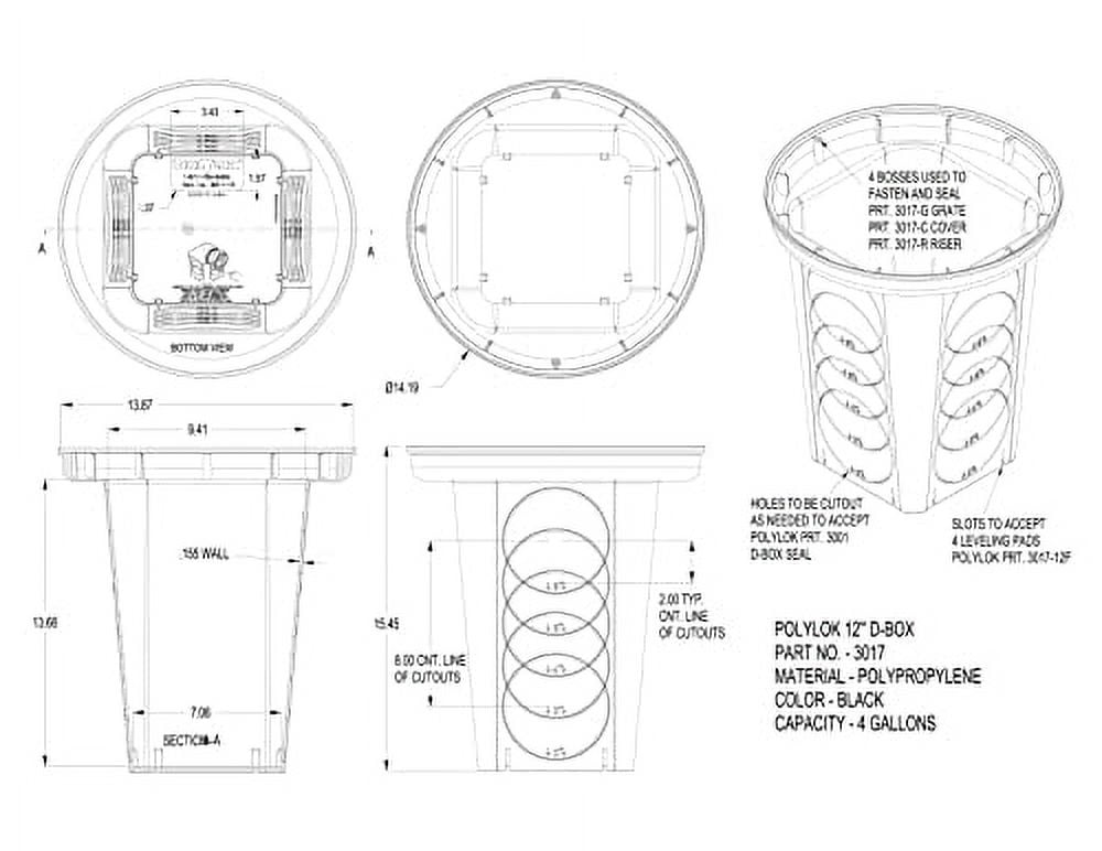 12" Round Catch Basin - Walmart.com