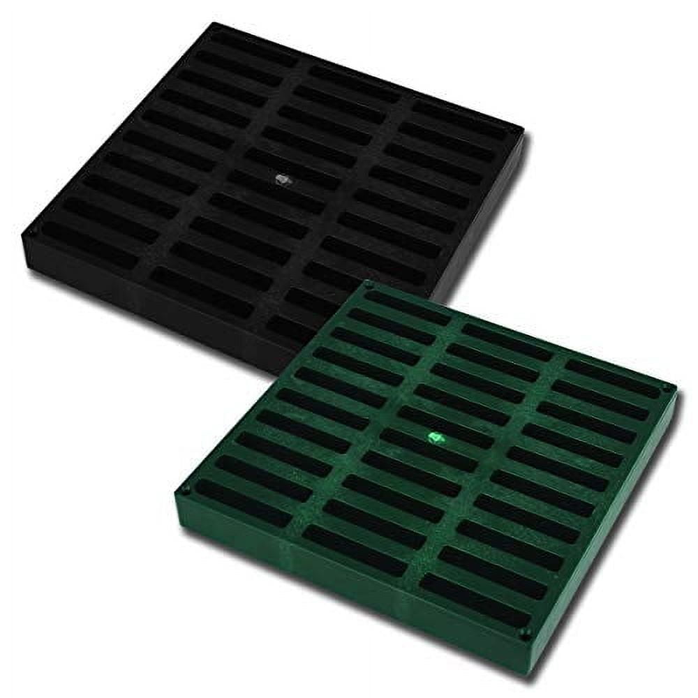 Polylok 9"x9" Square Catch Basin Kit (Green Grate) - Walmart.com