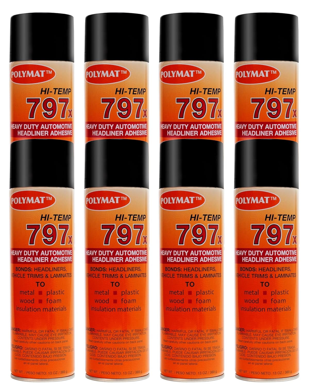 Polymat 797x Hi Temp Spray Adhesive Can high Temperature Headliner Glue ...