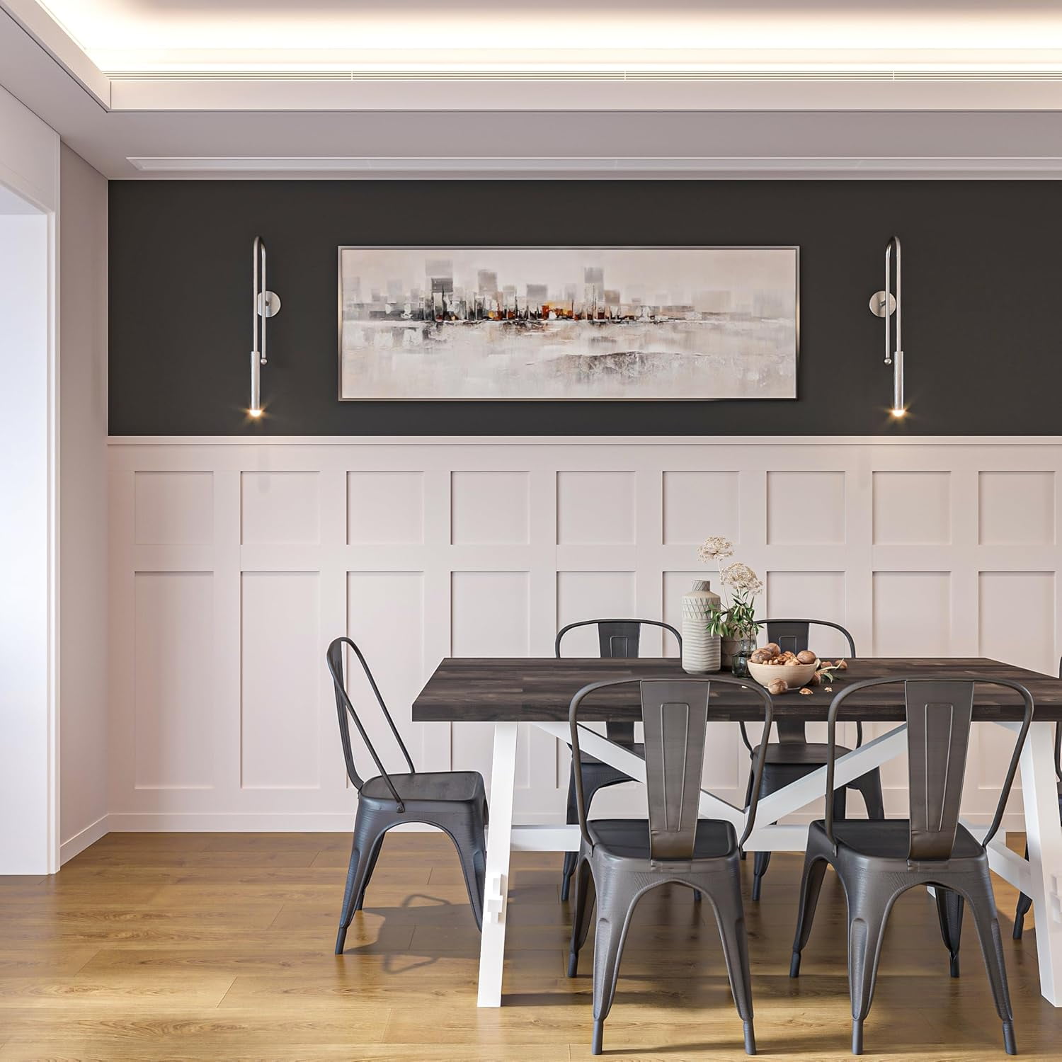 Polymer-Based Board and Batten Wall Panel Kit – 19pcs (93.93x56 ...